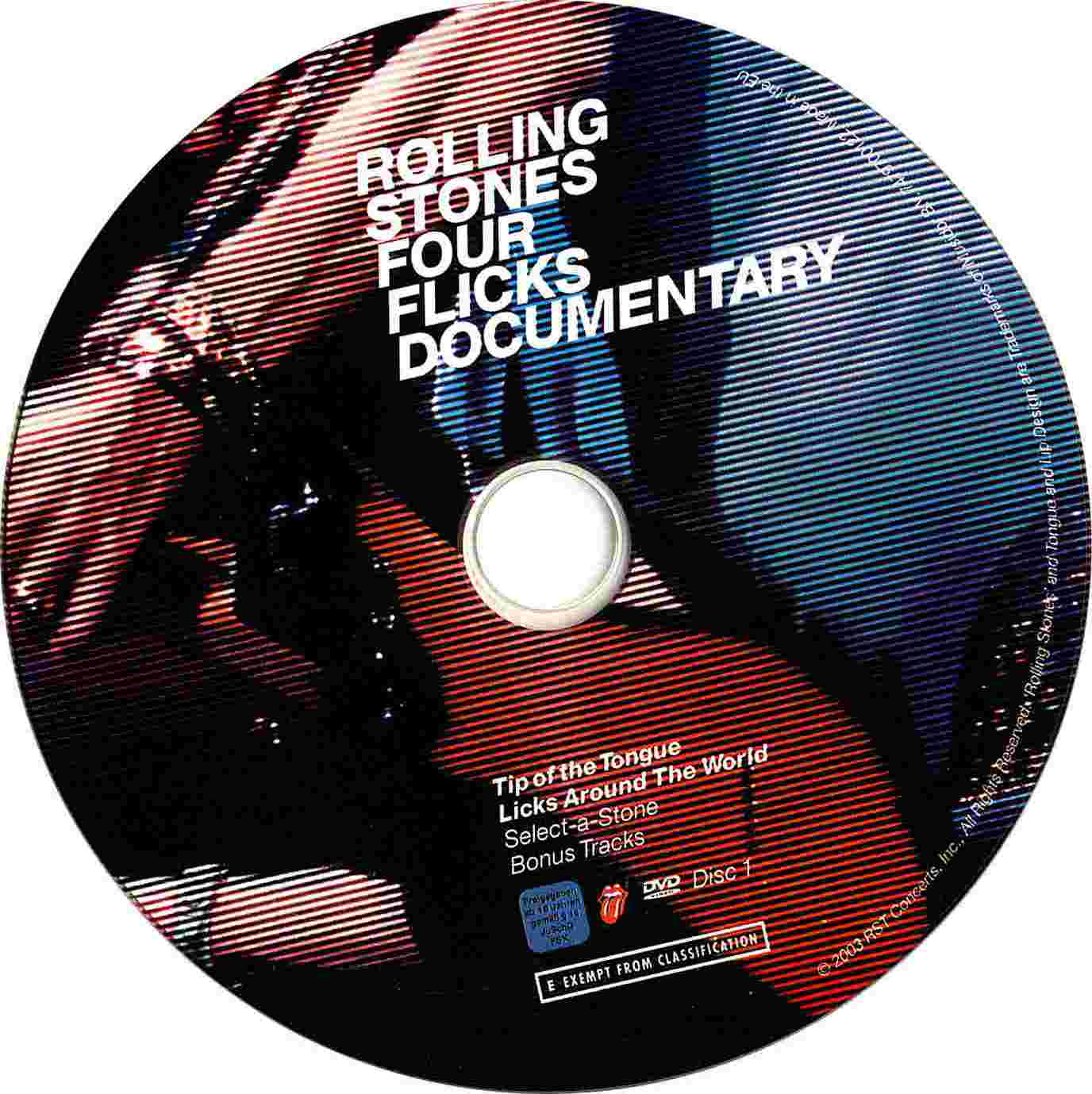 The Rolling Stones Four Flicks : DVD 1 | DVD Covers | Cover Century ...